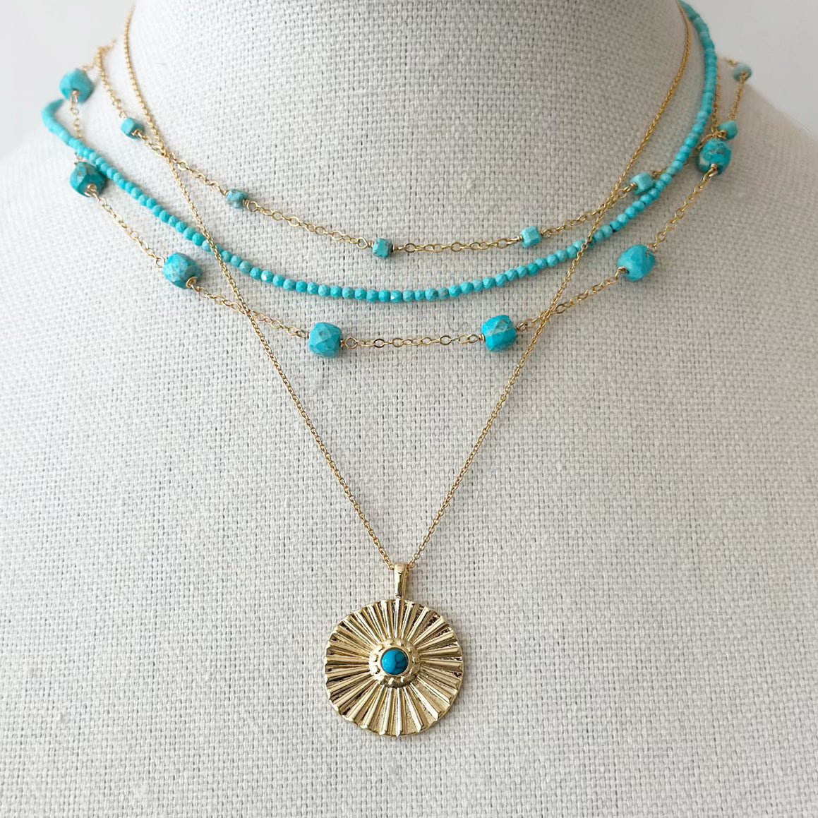 Betty Necklace, Turquoise | Jeny Baker Designs