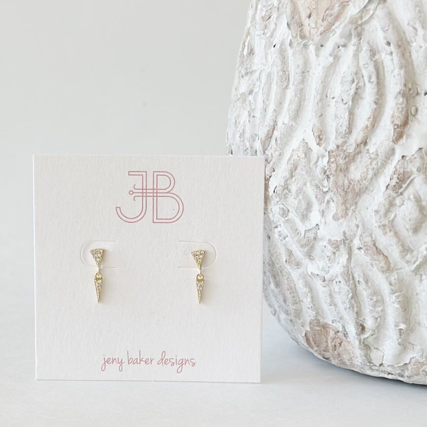 Spike Dangle Studs | Jeny Baker Designs